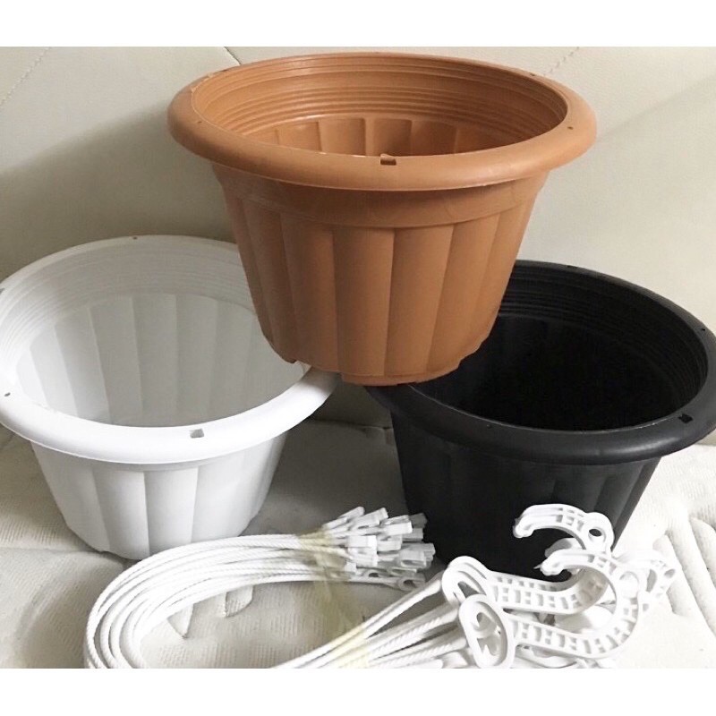 21CM ( 8.2 inci) x 14CM ( 5.5 inci) Pasu bunga Plastik putih , koko dan ...