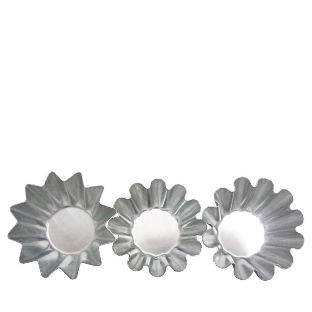 Aluminium Egg Tart/ Cheese Tart Mould/ Acuan Mini Tart with ahae edge ...