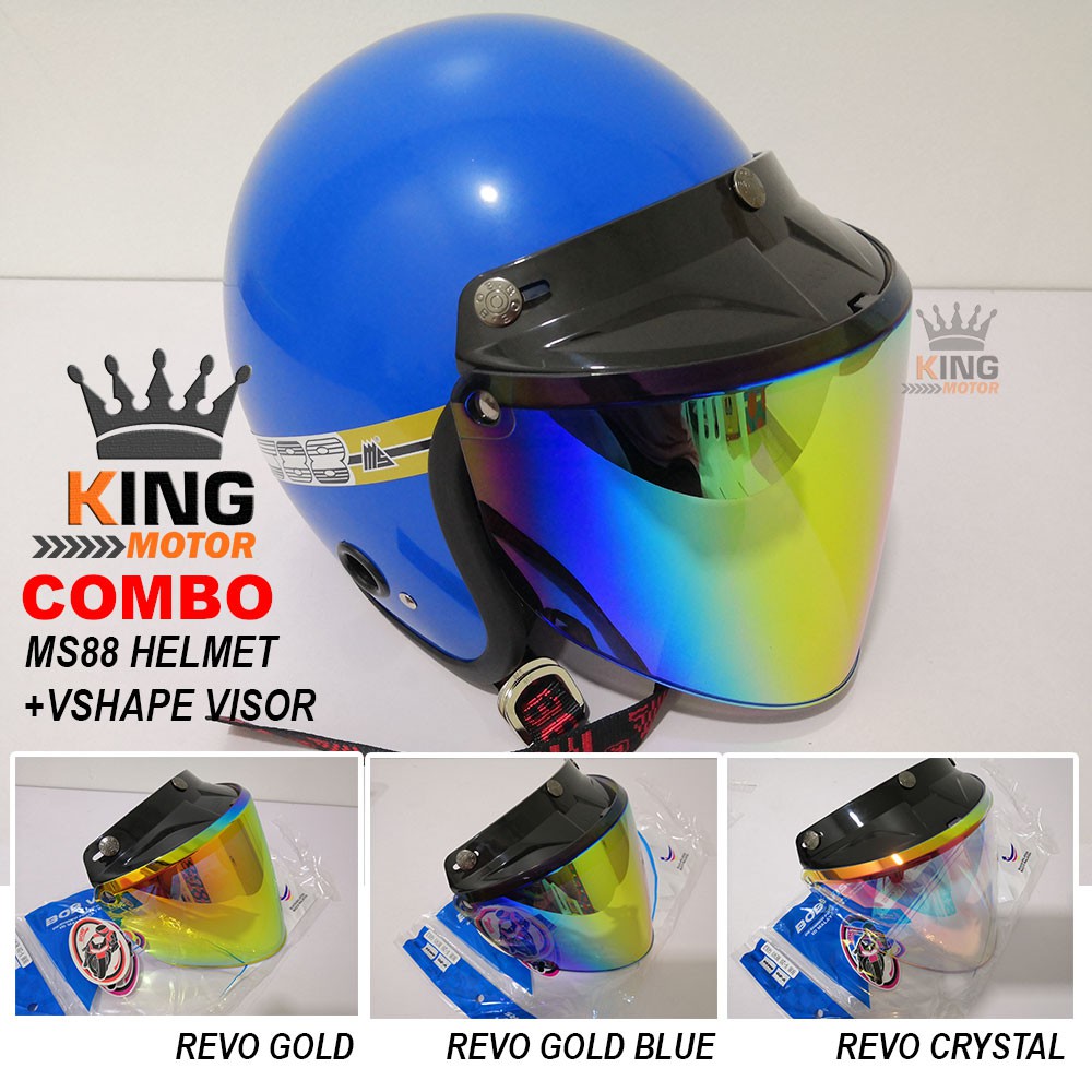 MS88 HELMET WITH VSHAPE VISOR | Shopee Malaysia