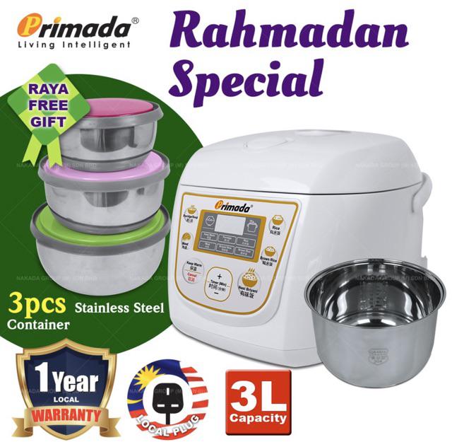 Primada Smart Rice Cooker PSCL301 | Shopee Malaysia