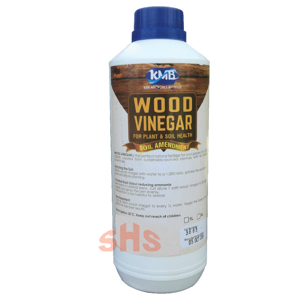 KMB's Wood Vinegar 1kg for Plant Growth Pest Repellent Soil Amendments ...