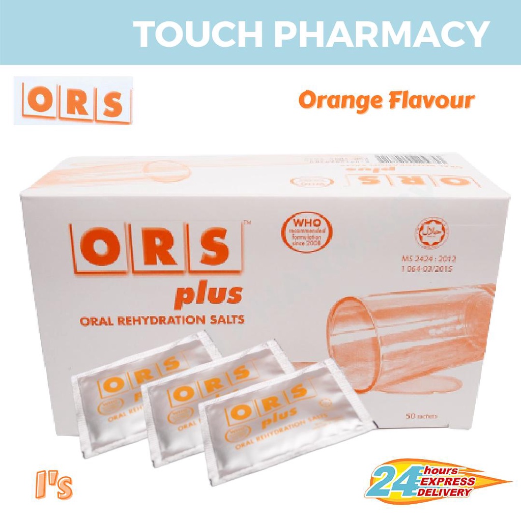 ORS Plus Oral Rehydration Salts 1's (Orange Flavour) | Shopee Malaysia