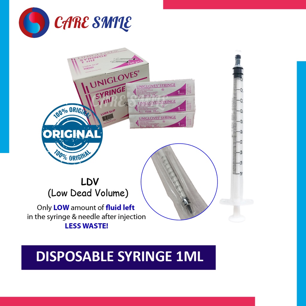 SYRINGE PICAGARI 1ML Luer Slip With or Without Detachable NEEDLE JARUM | Shopee Malaysia