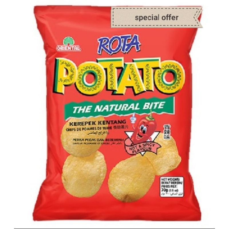 ORIENTAL ROTA POTATO CHIPS kerepek kentang 薯片 potato chips 12x70G ...