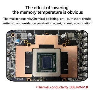 GPU RAM Copper Heat Sink For Radiator Memory Miner RTX 3090 3080 3070 ...