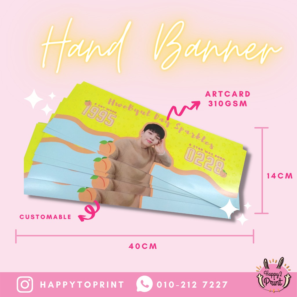 KPOP Handbanner customise!! 自制应援手幅！ | Shopee Malaysia