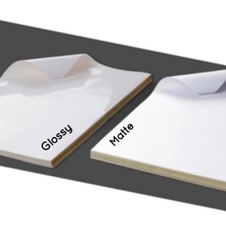 A4 100 PCS GLOSSY / MIRRORKOTE STICKER 100 SHEETS STICKER PAPER ...