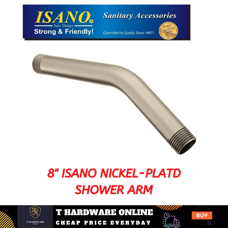 ISANO 8-Inch Shower Arm, Brushed Nickel (READY STOCK) | Shopee Malaysia