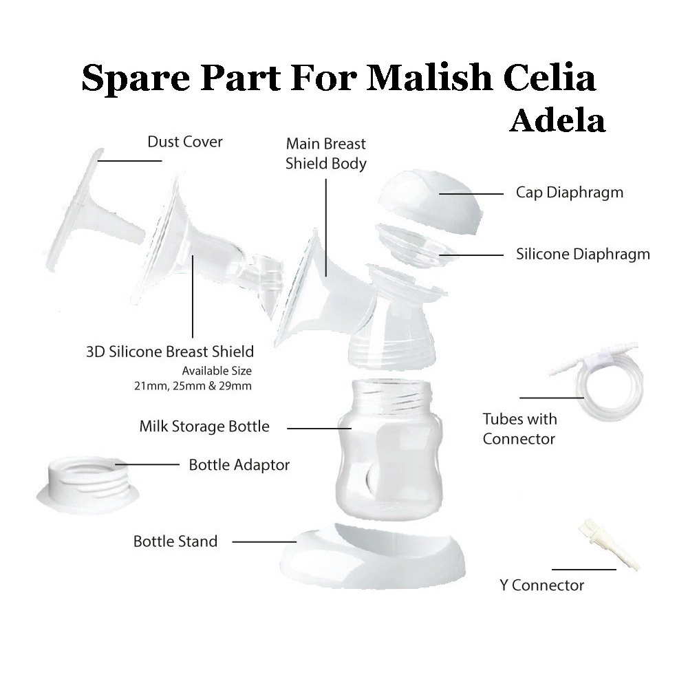 Malish Adela / Celia Spare Part Breast Shield 21mm/25mm/29mm Breast ...