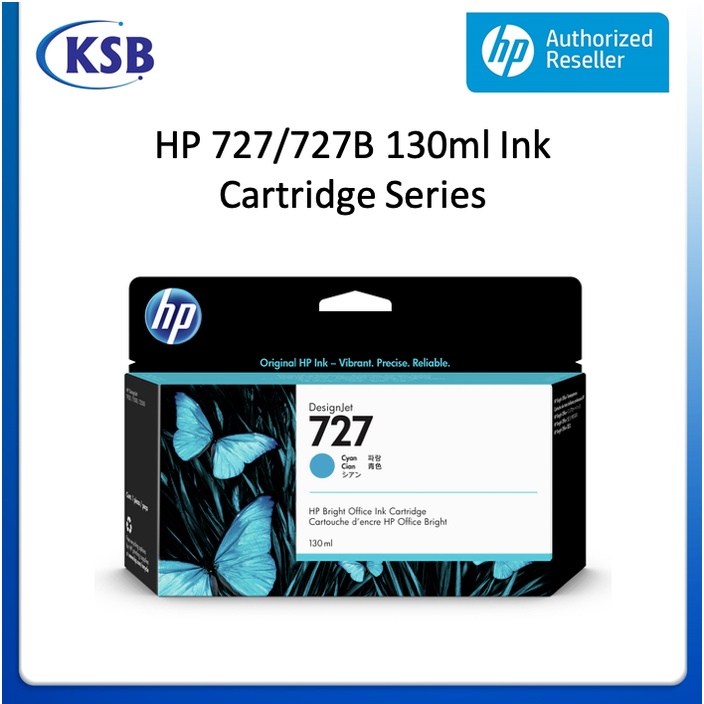 HP 727/727B 130-ml Ink Cartridge Series ( B3P19A | B3P20A | B3P21A | 3WX14A | 3WX15A ) | Shopee ...