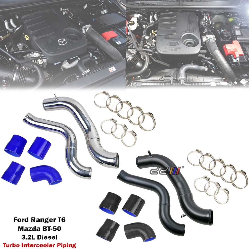 [READY STOCK] Ford Ranger T6 T7 T8 3.2 2012-2022 Aluminium Turbo Intercooler Hose Pipe Piping ...