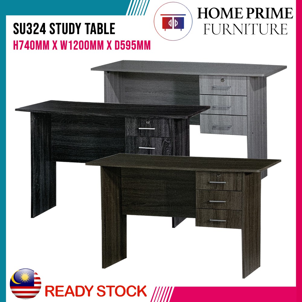 DIY Office Table/Office Desk/Meja Office/Premium Wooden Writing Study ...