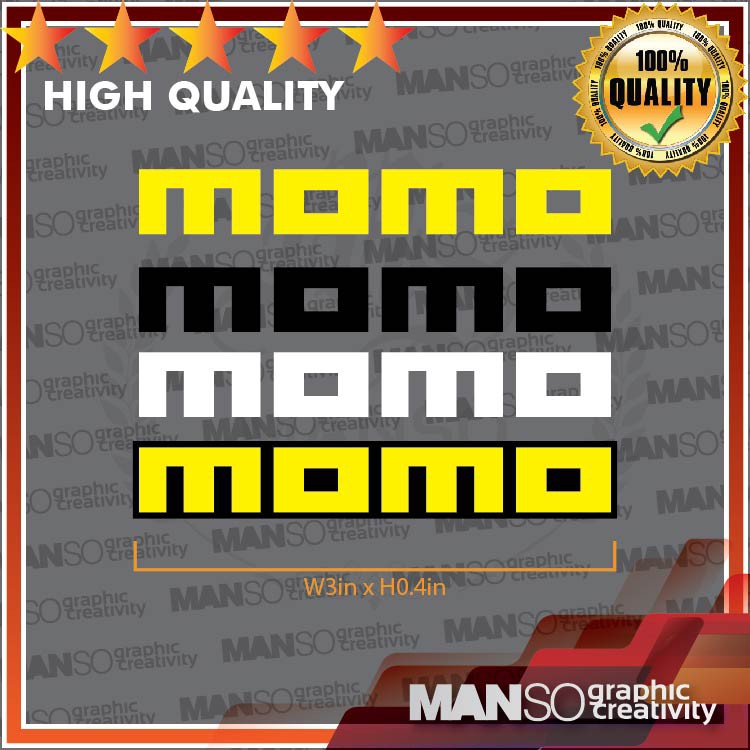 MOMO Car Sticker Decal Mitsubishi Honda Subaru Toyota Nissan Proton ...