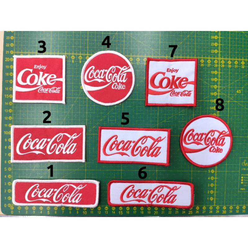 Patch patches kain sulam coke coca cola sticker kain motor tampal cap ...