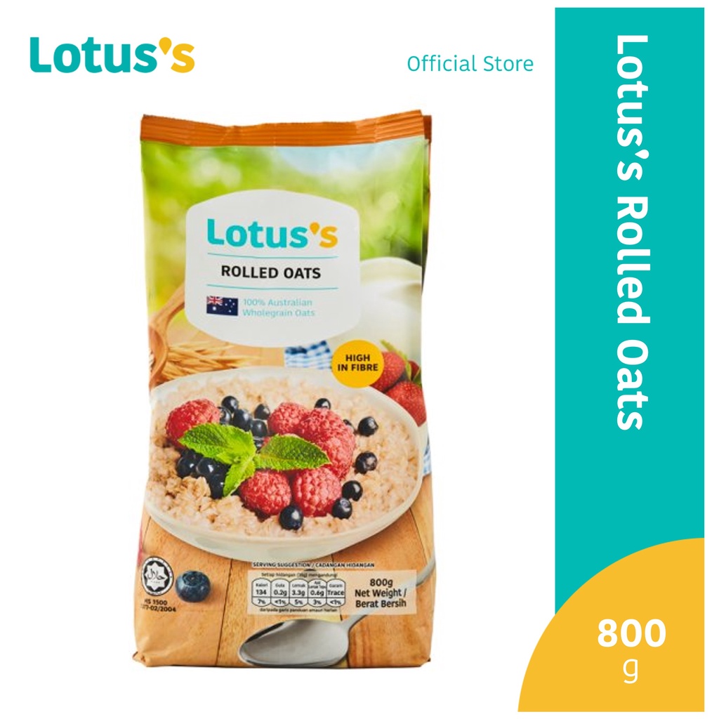 Lotus's Rolled Oats (800g) | Shopee Malaysia