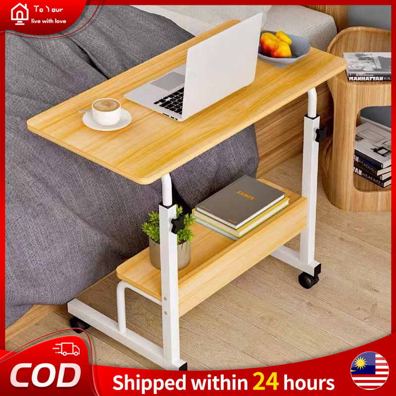 Meja Belajar Removable Lifting Tables Study Table Desk Bedside Lifting ...