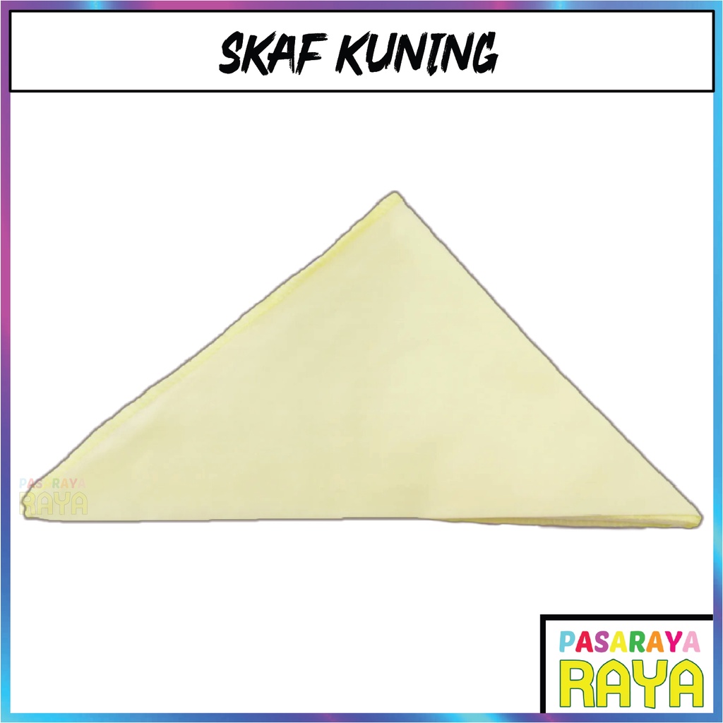 SKAF PANDU PUTERI SEKOLAH MENENGAH WARNA KUNING (YELLOW SCARF PANDU ...