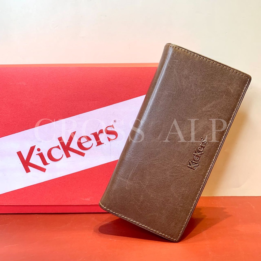 Kickers Long Purse Wallet Original Genuine Leather Male Female 50454 ...