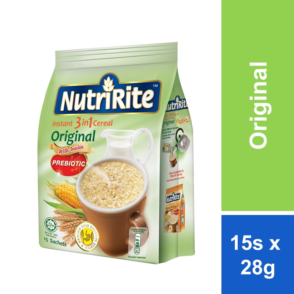 Nutririte 3 in 1 Cereal Original 28g x 15s | Shopee Malaysia