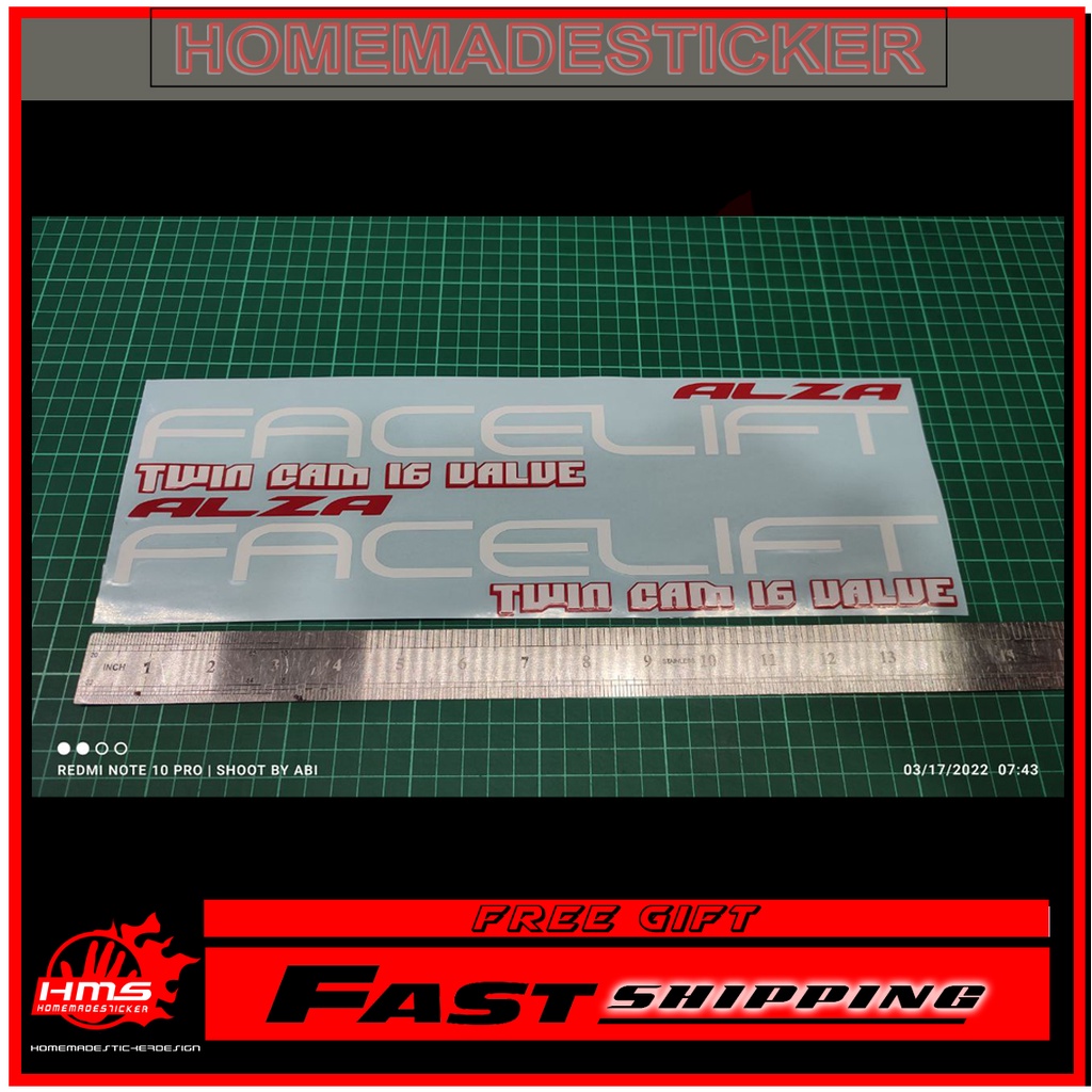 ALZA FACELIFT CAR STICKER DECAL 2 PCS | Shopee Malaysia