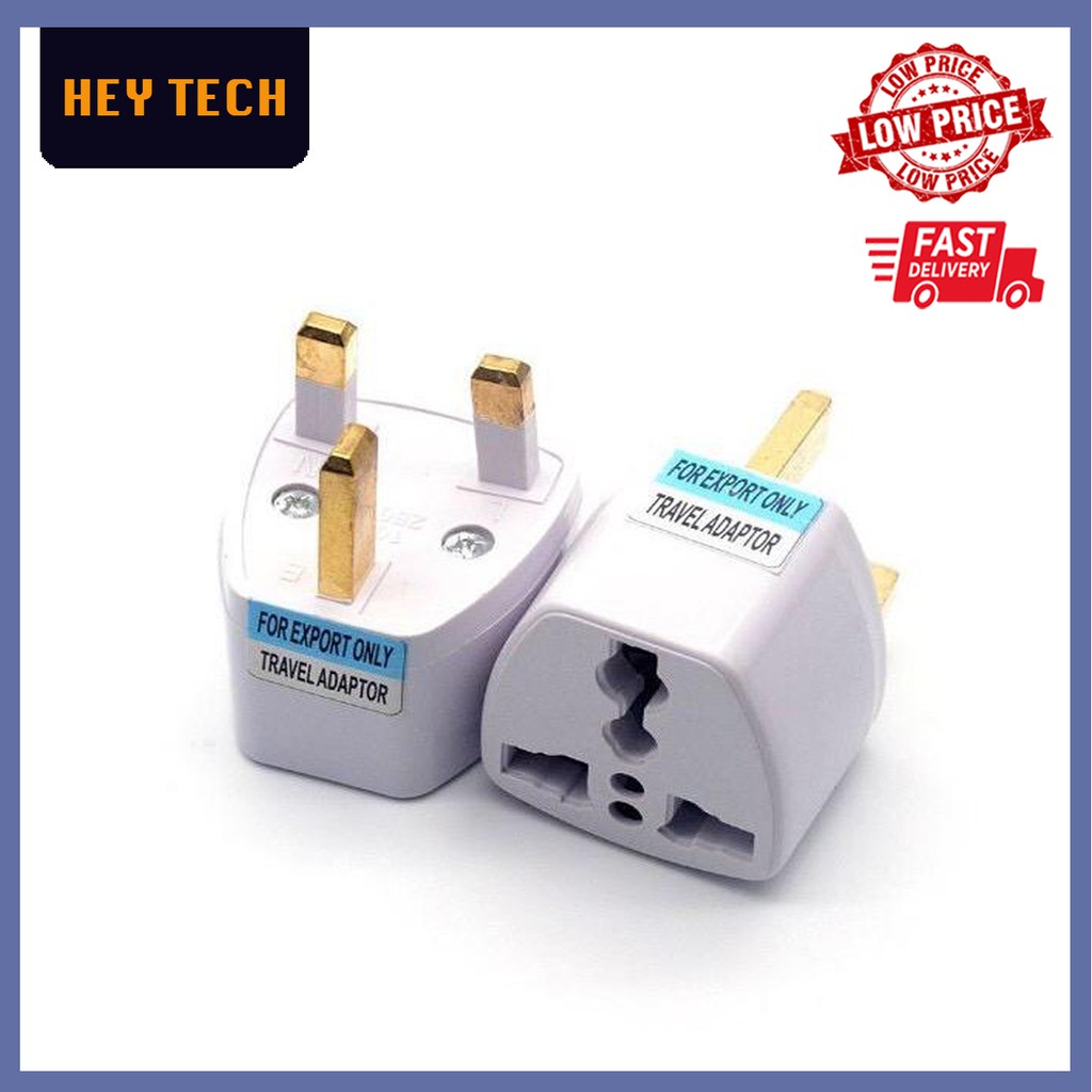 3-Pin Universal Adapter Plug Head UK 3 Pin Malaysia China Plug Socket ...