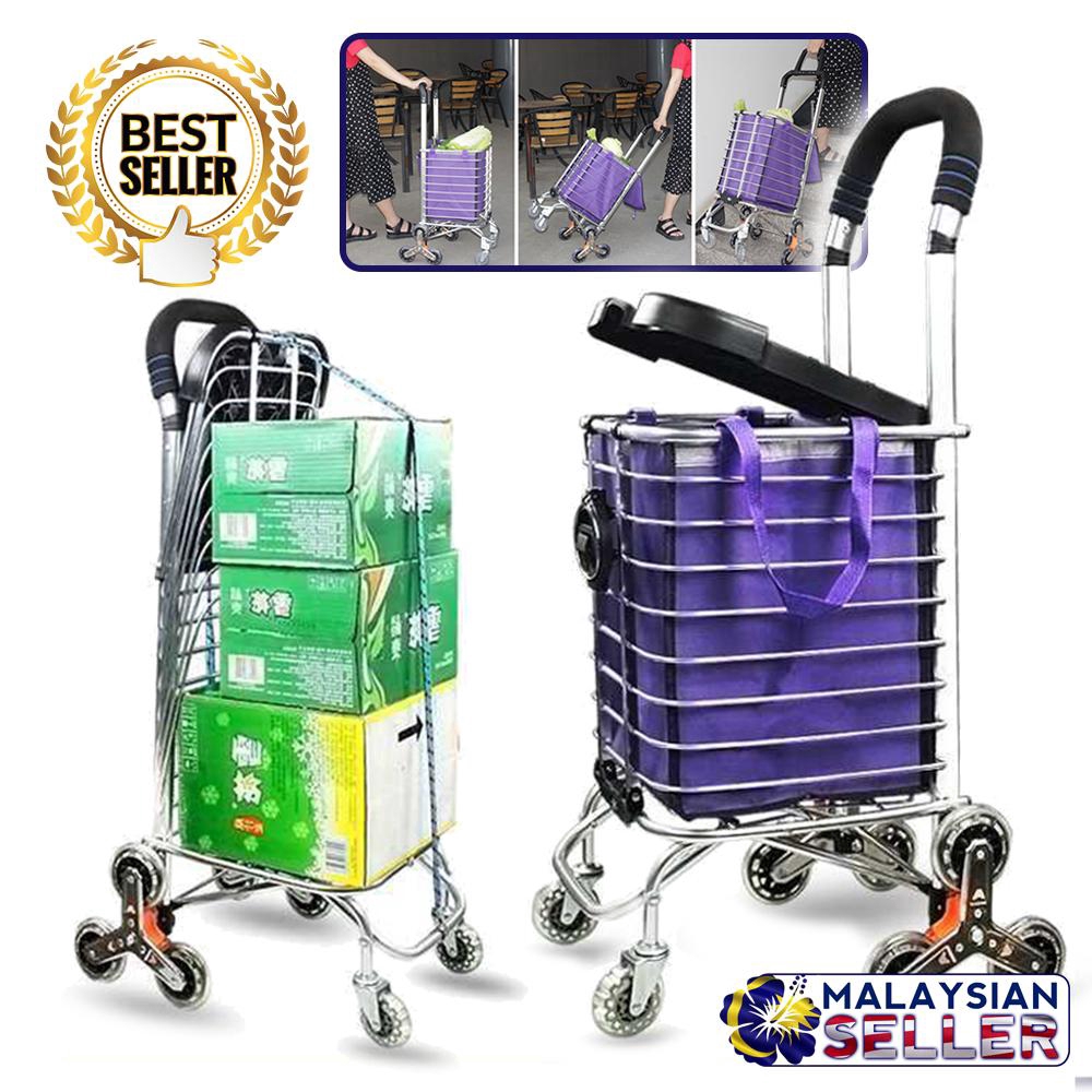 ORT HEAVY DUTY CART Portable Foldable Multifunction Basket Trolley ...