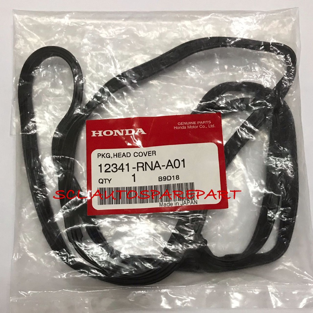 [ SCL AUTOSPARE ] 12341-RNA-A01 Honda Genuine Valve Cover Gasket ( R18 ...