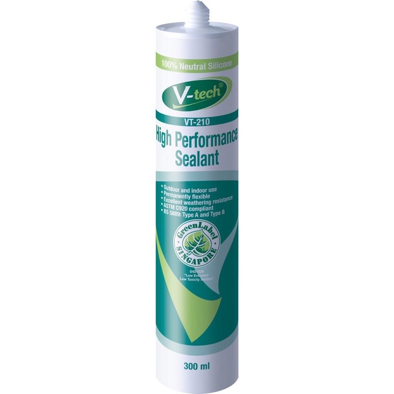 V-tech VT-210 High Performance Sealant (100% Neutral Silicone Sealan ...