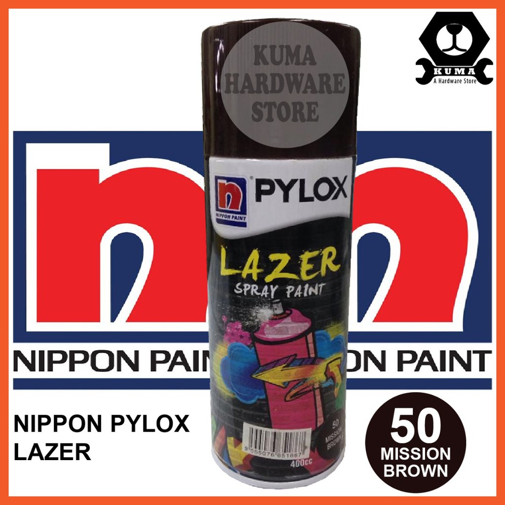 NIPPON PYLOX SPRAY PAINT - 50 MISSION BROWN / SPRAY / CAT | Shopee Malaysia