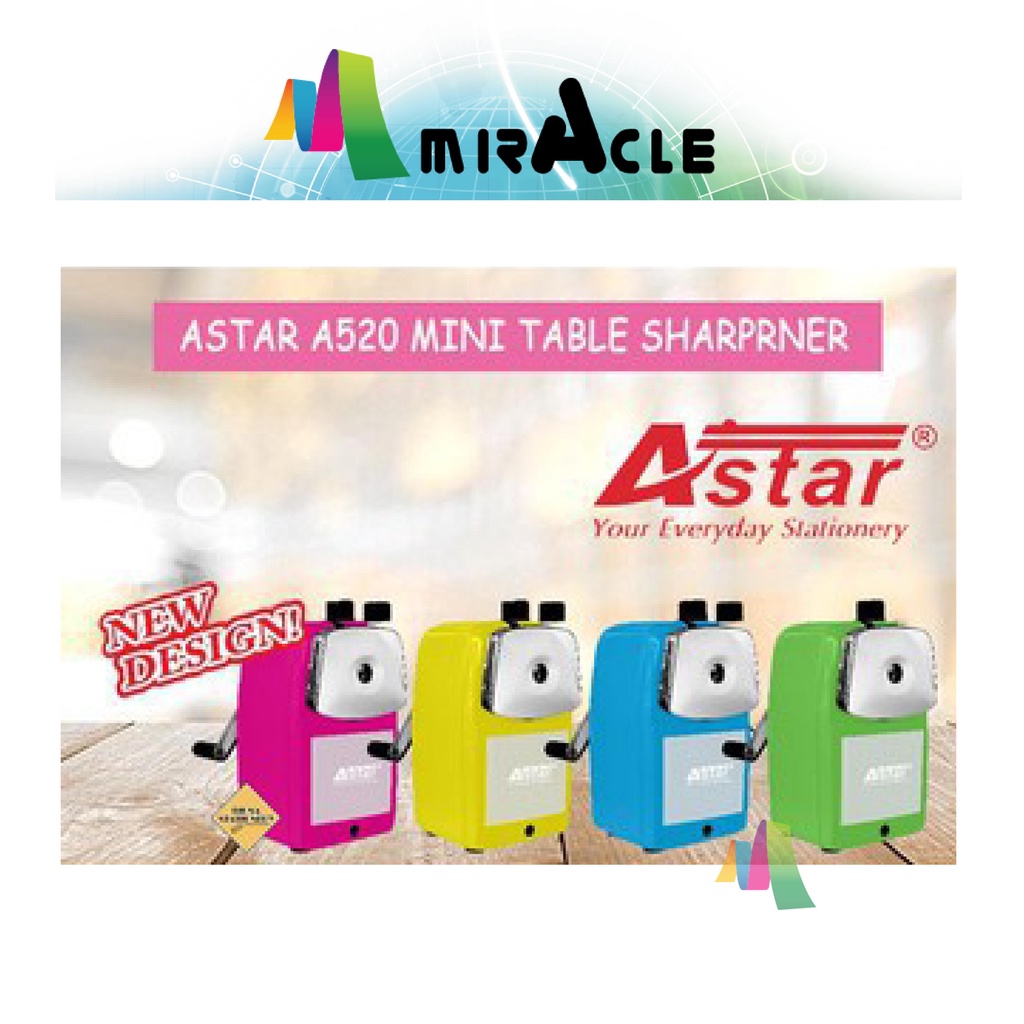 ASTAR TABLE SHARPENER A520 MINI Metal Desk Sharpener Sharpener Meja Besi | Shopee Malaysia