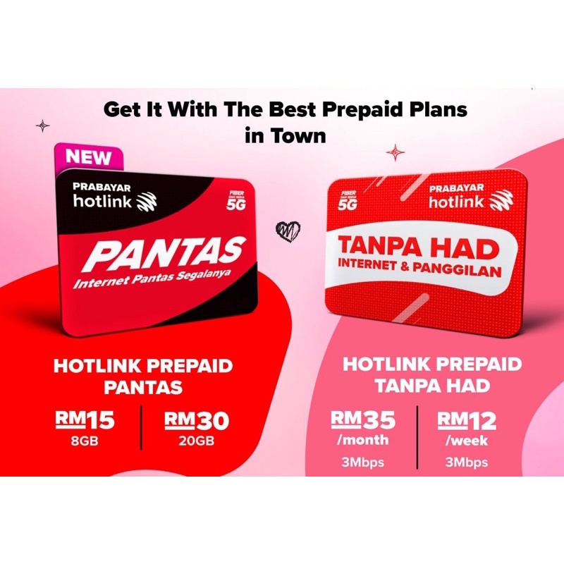 VIP HOTLINK NEW NUMBER 365 DAYS UNLIMITED DATA PLAN | Shopee Malaysia