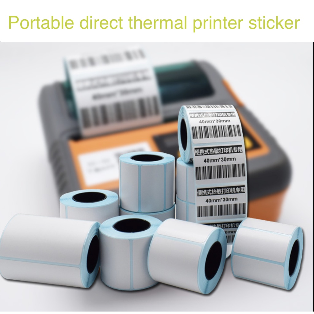 Small paper core 19mm Direct thermal Sticker Label Sticker Price Tag ...