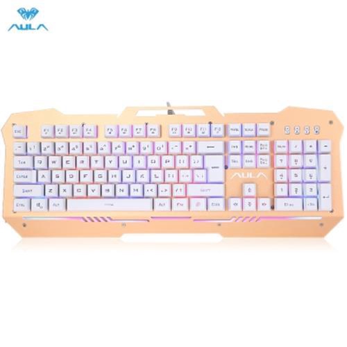 AULA WIRED OPTICAL GAMING KEYBOARD WITH LED BACKLIT (TYRANT GOLD ...