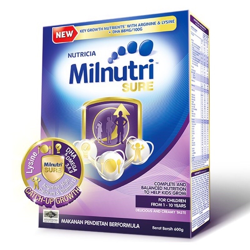 Nutricia Milnutri Sure 600g (EXP 5/2/2022)—-Dented | Shopee Malaysia