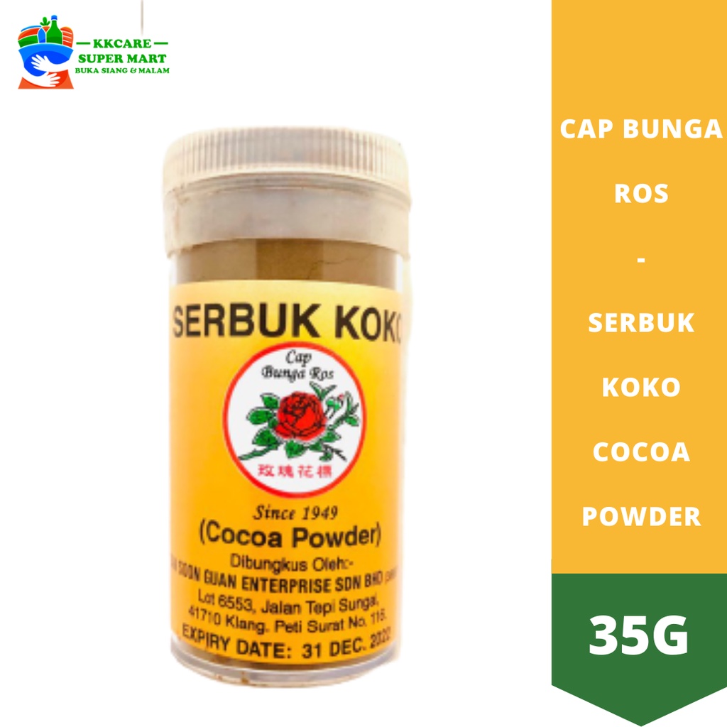 Cap Bunga Ros - Serbuk KoKo / Cocoa Powder - 18g | Shopee Malaysia