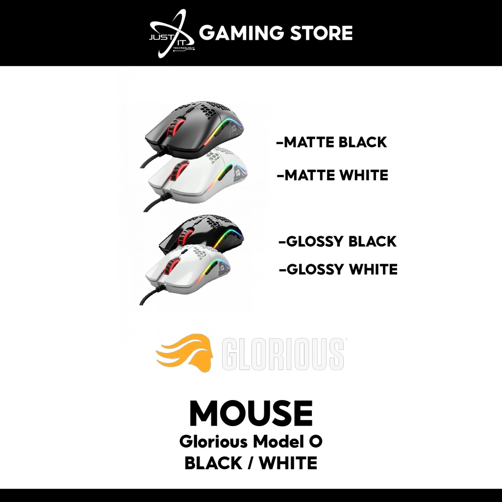 GLORIOUS MODEL O ( Wired ) ( GLOSSY BLACK / GLOSSY WHITE / MATTE BLACK ...