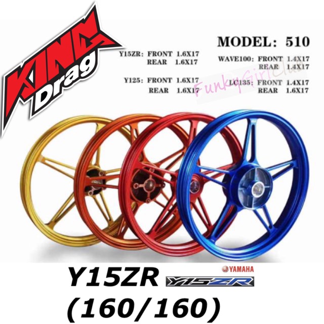 King Drag KINGDRAG Forged SPORTRIM Sport Rim Cutting FG510 Y15ZR Y15 ...