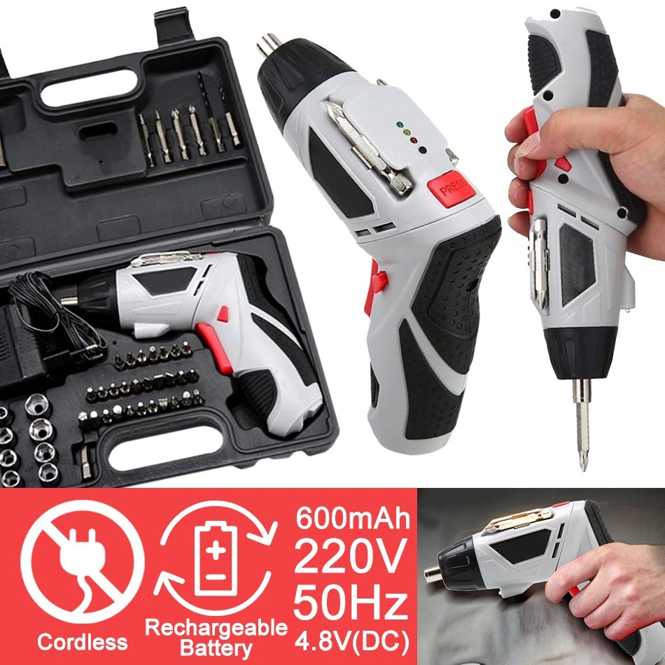 Rechargeable Wireless Cordless Electric Handheld Screwdriver Drill