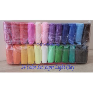 24 Color Air Dry clay set super light clay.Suitable for kids above 3 ...