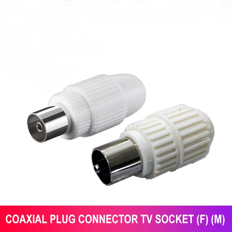 EST JAPAN Coaxial Plug Male Connector TV Plug Coaxial Socket Female ...