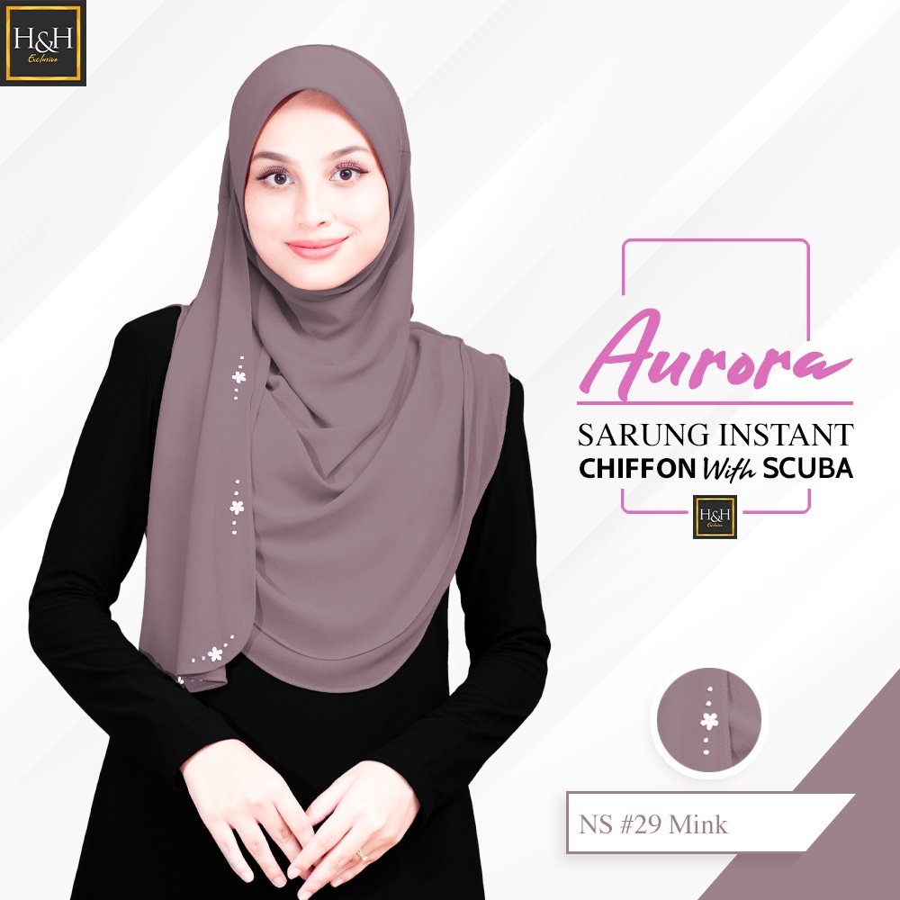 Aurora Sarung Instant Chiffon with Scuba and Batu by Zoe Collection ...