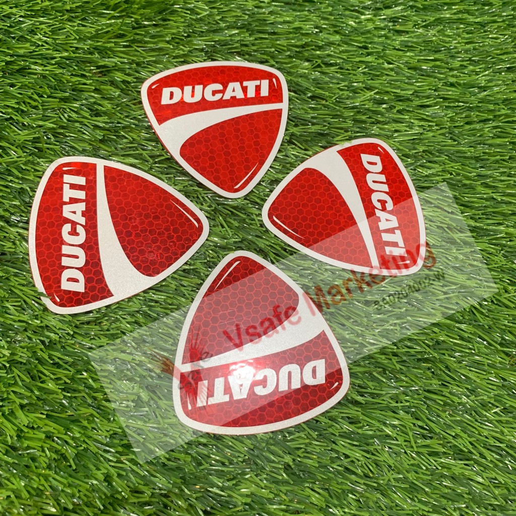 DUCATI motor logo Reflectieve sticker logo 80 x 75mm | Shopee Malaysia