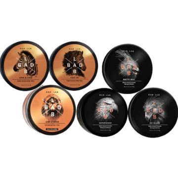 Bad Lab 80g Jet Black Supersonix Matte Max Water-Based Pomade Strong ...