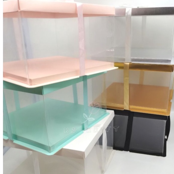 Transparent Box/Exlusive Box/Gift Box/Kotak Hantaran/KOTAK PVC JERNIH ...