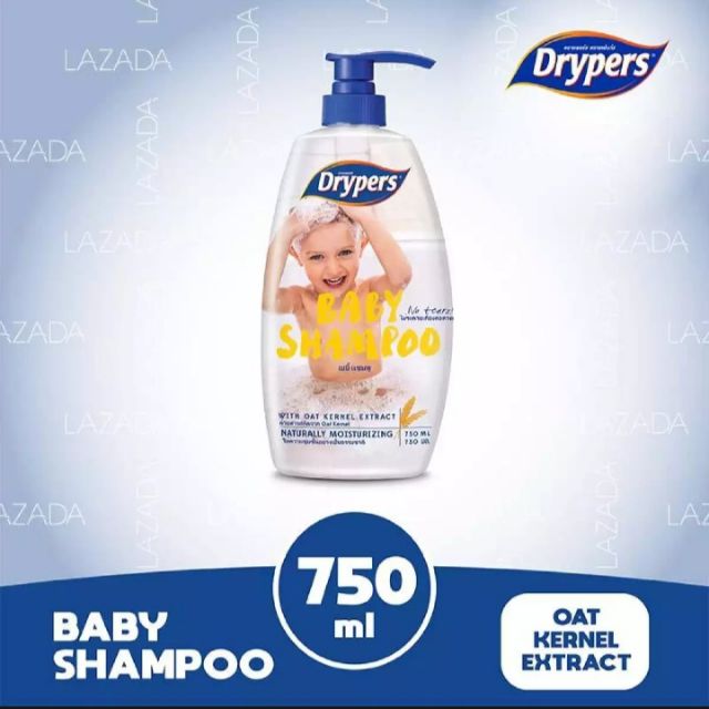 Drypers Baby Shampoo 750ml ( Oat Kernel Extract ) | Shopee Malaysia
