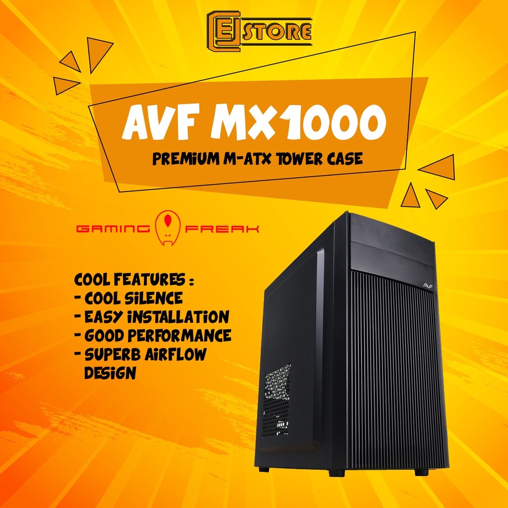 AVF MX1000 /MX3000 /MX4000 Series Premium M-ATX Tower PC Case | Shopee ...