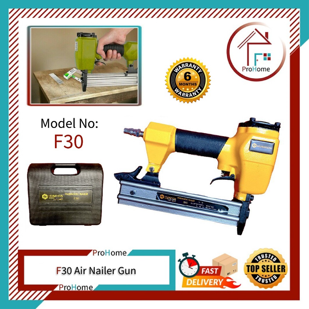 F30 AIR NAILER GUN STRAIGHT NAIL GUN PNEUMATIC NAILING STAPLER ...