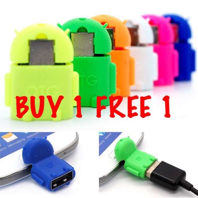 Android Robot USB OTG Connector (BUY 1 FREE 1) | Shopee Malaysia
