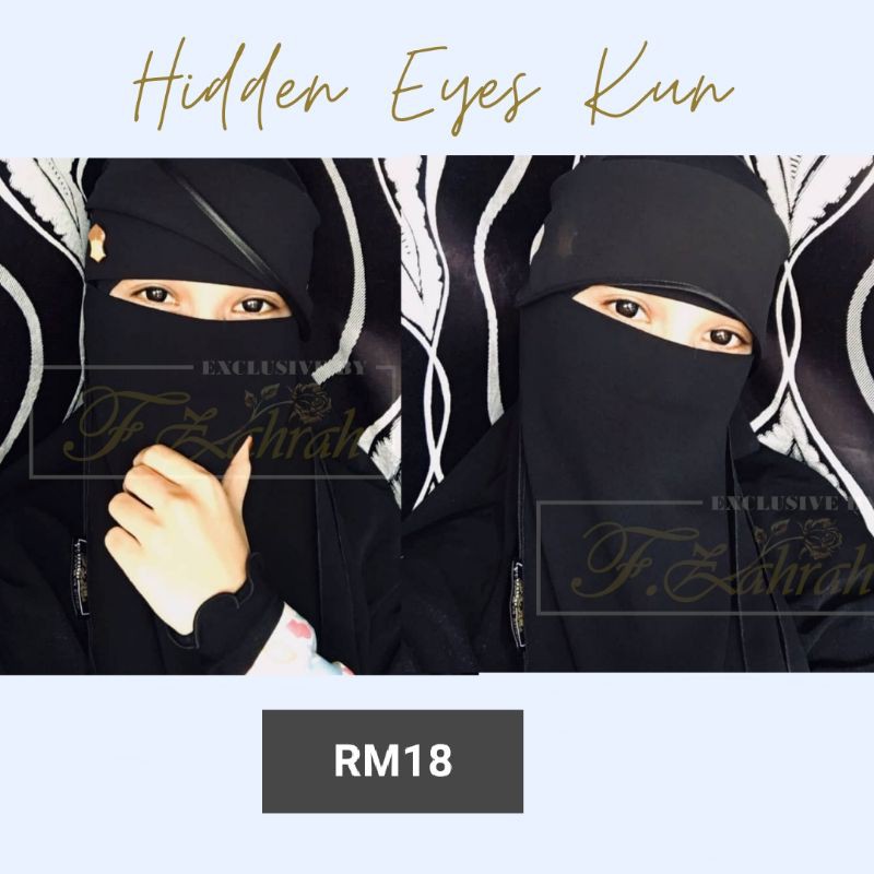 Niqab Ninja Hidden Eyes Kun/Burqa (Niqab Masturat) /Niqab Khuruj Tutup ...