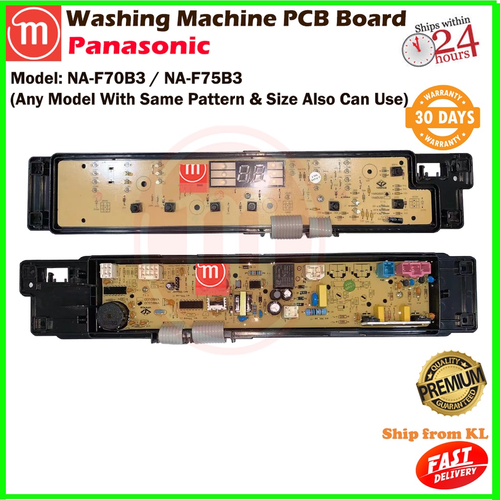 Panasonic Washing Machine PCB Board NA-F75S7 NA-F75B3 NA-F70S7 NA-F70B3 W2449-8GS00 | Shopee ...